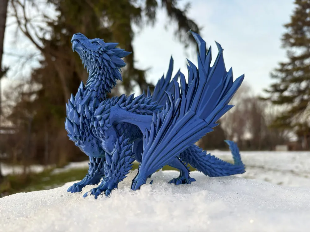 Crystal Dragon - Free 3D Print Model - MakerWorld