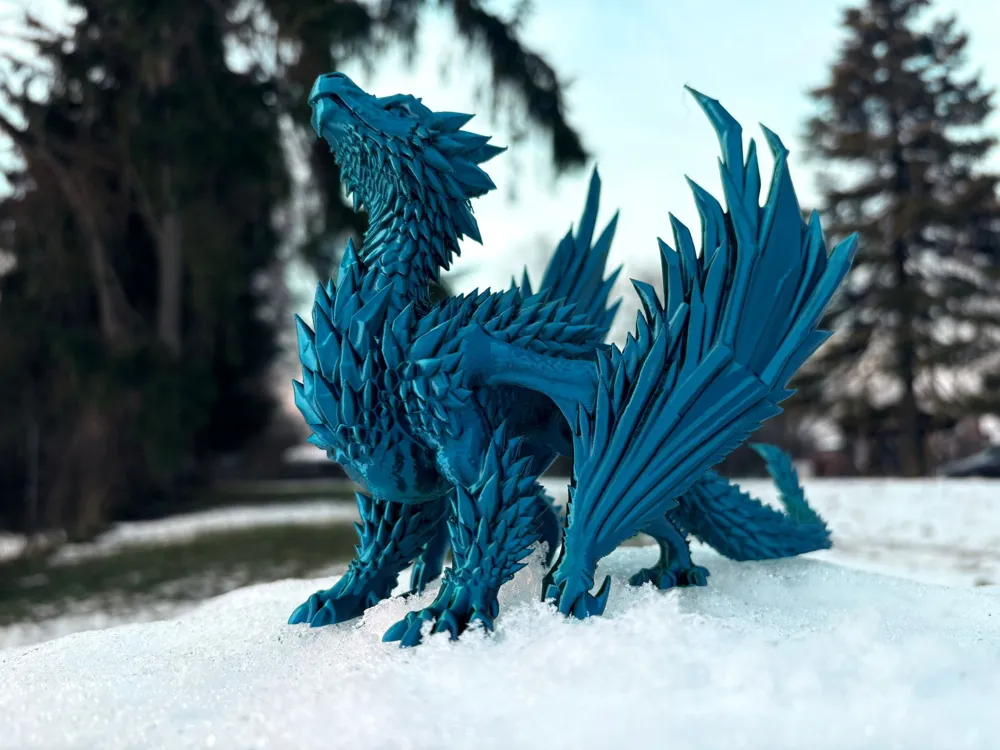 Crystal Dragon - Free 3D Print Model - MakerWorld