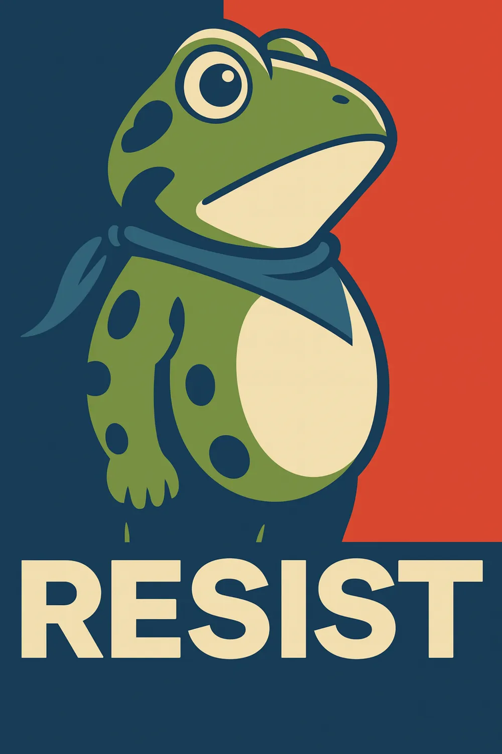 Resist Frog - Free 3D Print Model - MakerWorld