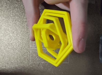 Hexagon Gyro - Fidget Spinner - Print In Place - Free 3D Print Model ...