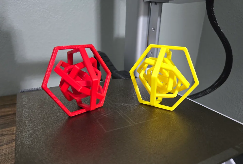 Hexagon Gyro - Fidget Spinner - Print In Place by PLHuney - MakerWorld