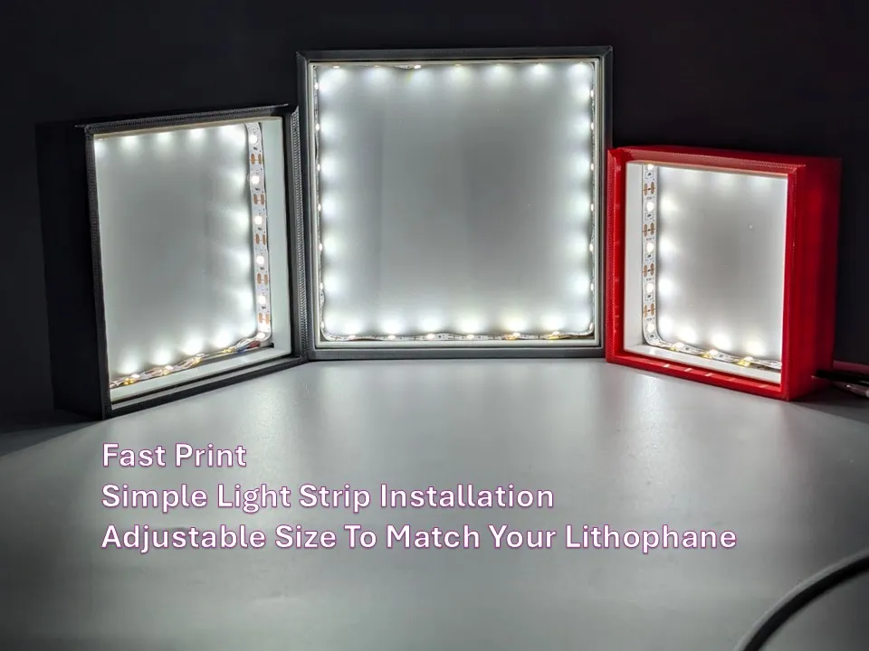 Parametric Square Lithophane Frame Generator by MadMax3D MakerWorld ...