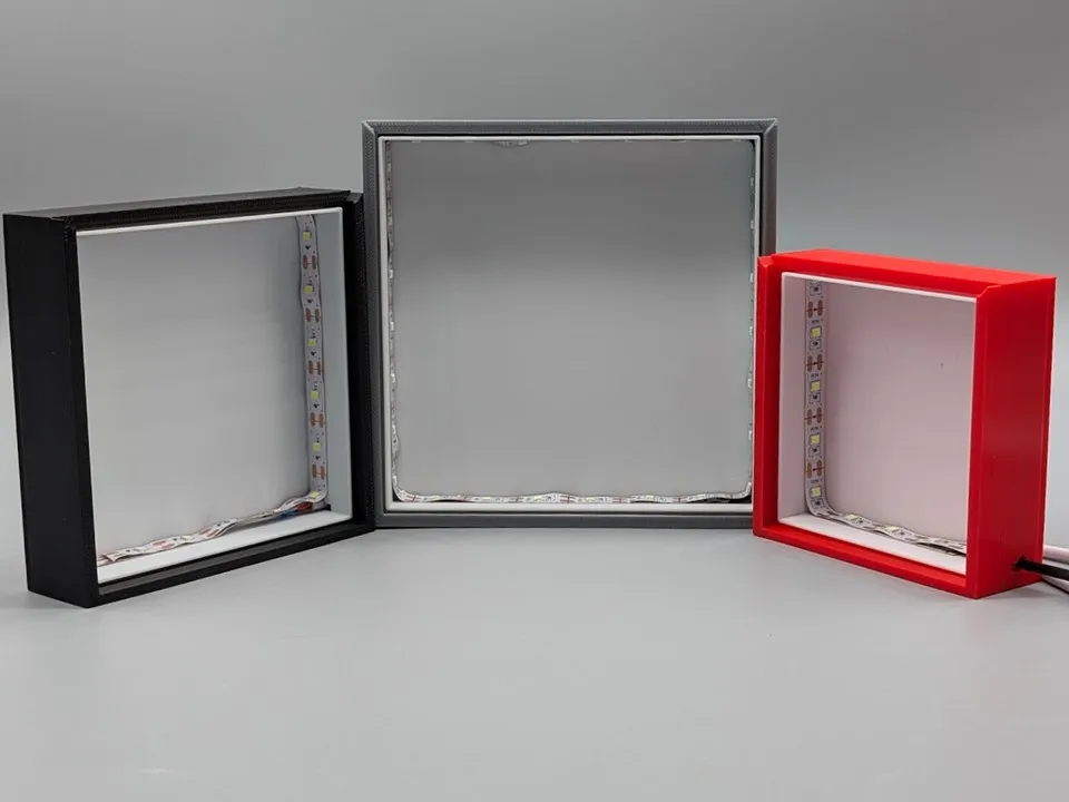 Parametric Square Lithophane Frame Generator - Free 3D Print Model ...