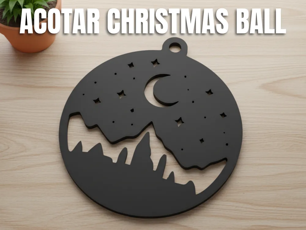 ACOTAR Night Sky Christmas Ornament - Tree Ball by ByAdri MakerWorld ...