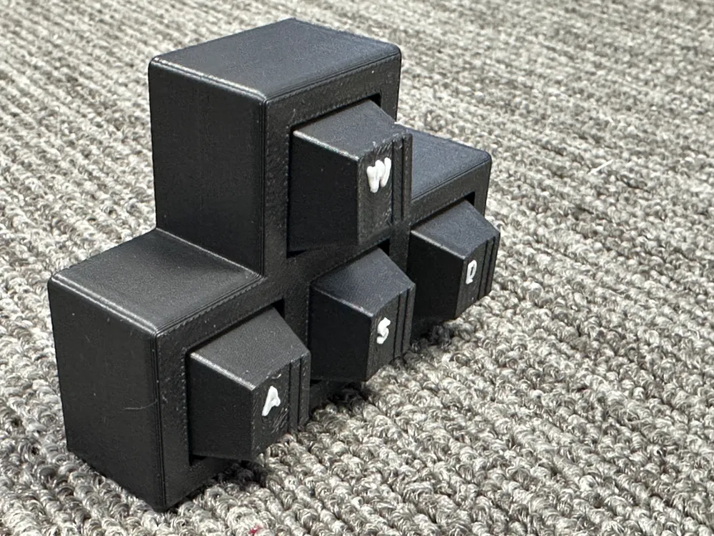 WASD Fidget Key Clicker by NES 3D MakerWorld: Download Free 3D Models