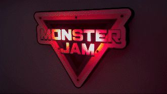 Monster Jam Logo Lightbox by tennisgent MakerWorld: Download Free 3D Models