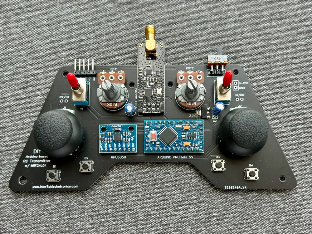 DIY Arduino RC Transmitter / Remote Controller by cagriahiskali ...