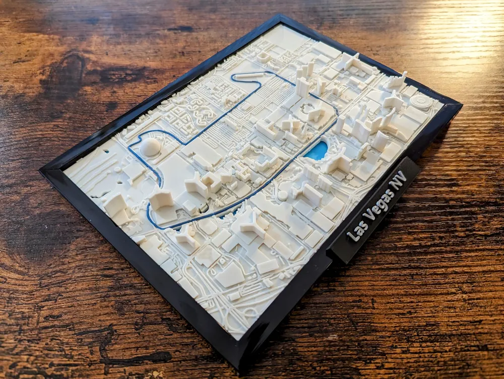 Las Vegas 3D Miniature (F1 Edition) - Free 3D Print Model - MakerWorld