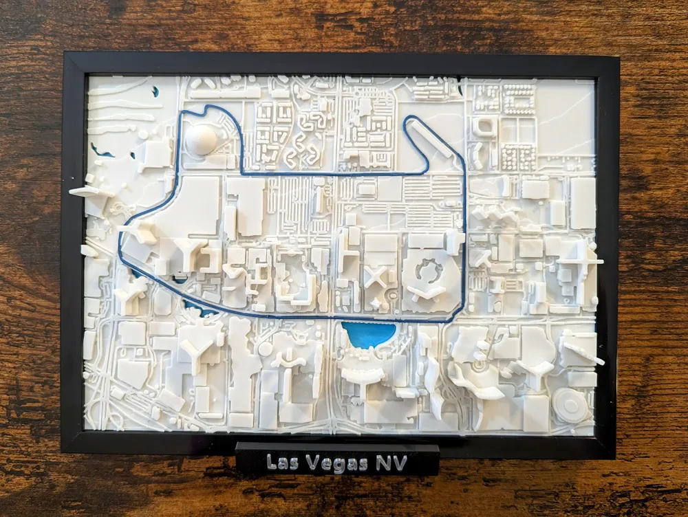 Las Vegas 3D Miniature (F1 Edition) - Free 3D Print Model - MakerWorld