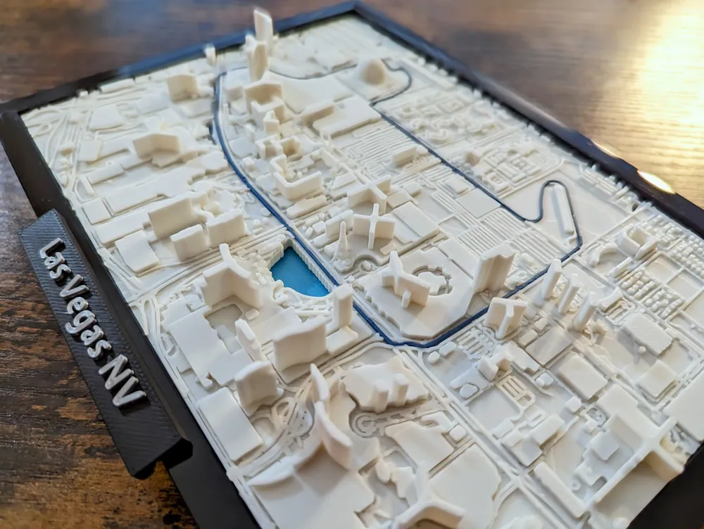 Las Vegas 3D Miniature (F1 Edition) - Free 3D Print Model - MakerWorld