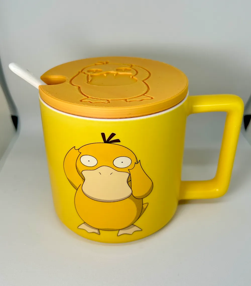 Psyduck cup lid by Robert-PS - MakerWorld