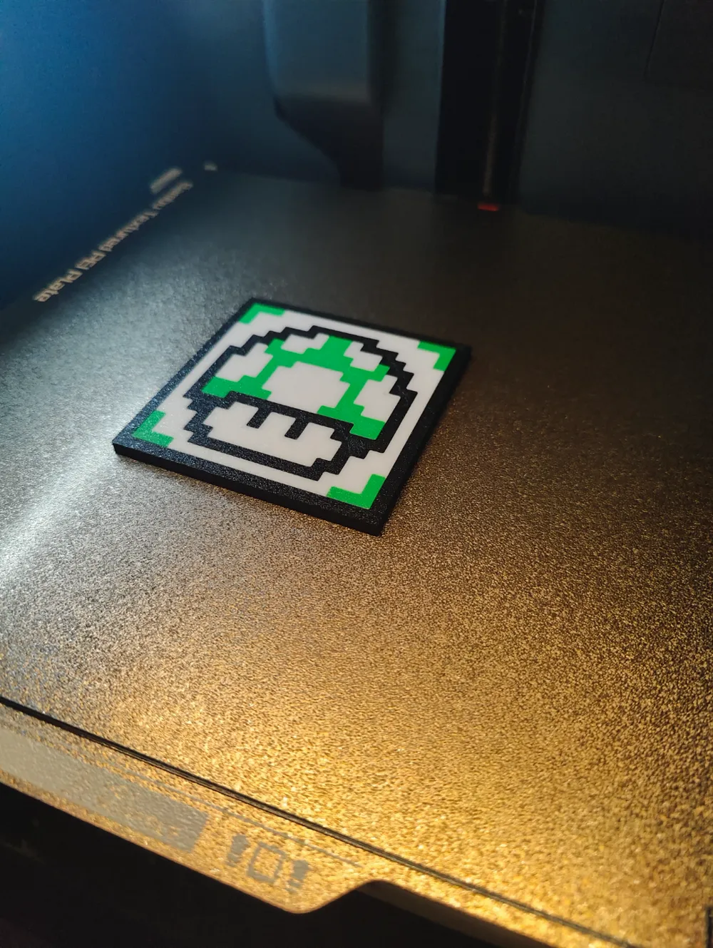 Pixel Mario 1-Up Mushroom Coaster by Demmacs - MakerWorld