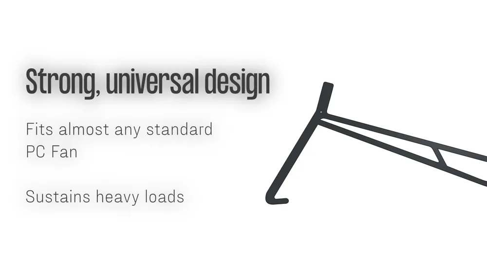 Universal Fan stand - Flat & Angled - Free 3D Print Model - MakerWorld