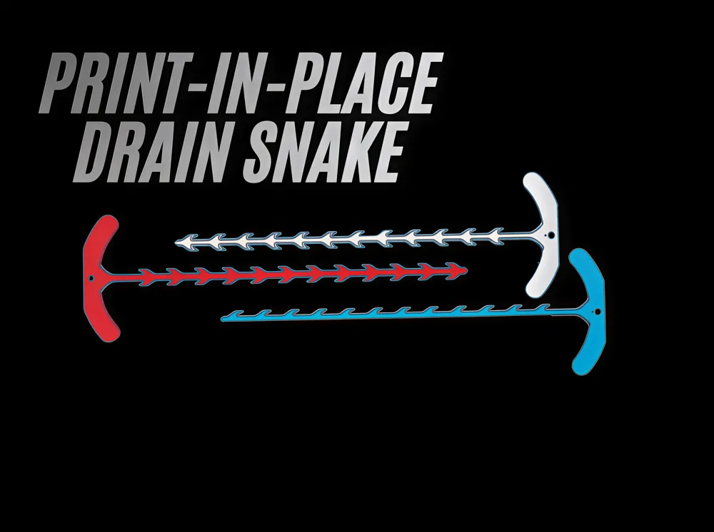 Reusable Drain Snake & Clog Removal (T-Handle,PiP) by NGU-Prints ...