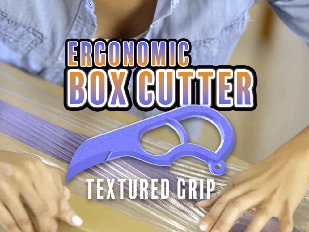Ergonomic Box Cutter by AskNinjaTom - MakerWorld
