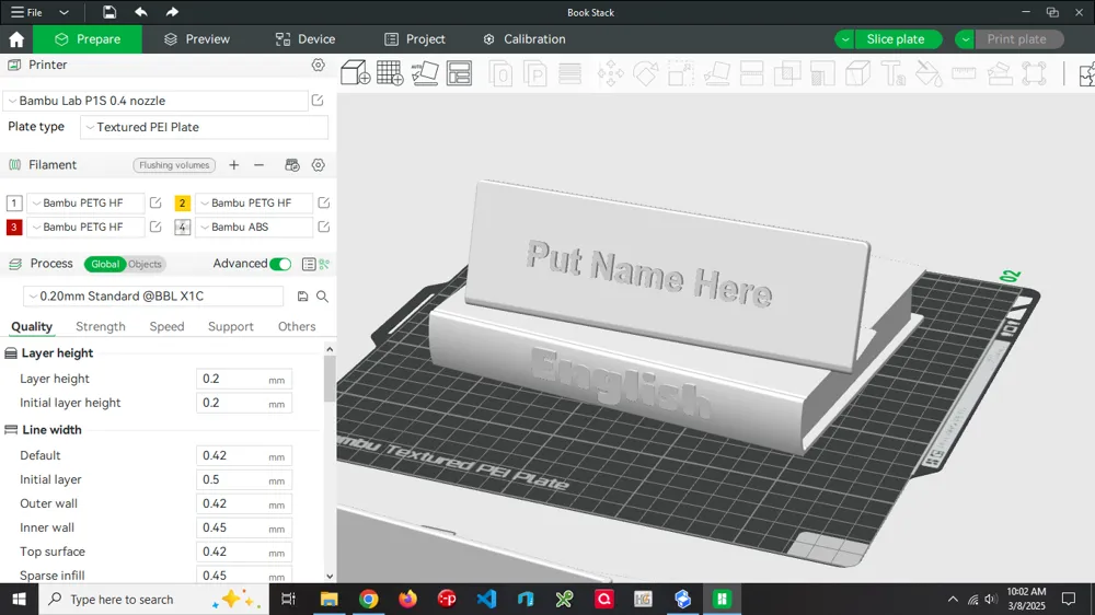 Teachers Name Plate - Free 3D Print Model - MakerWorld