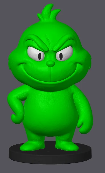 Mini Grinch - Mischievous Green Creature - Free 3D Print Model - MakerWorld