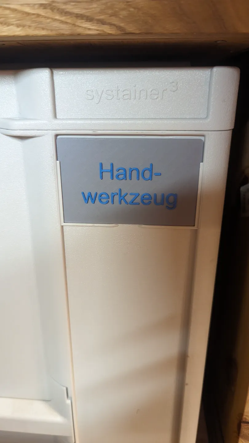 Systainer labeling + Bracket by Tom040305 - MakerWorld