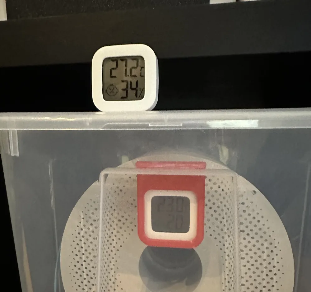 Hygrometer mount for Ikea Samla by haupt-d - MakerWorld