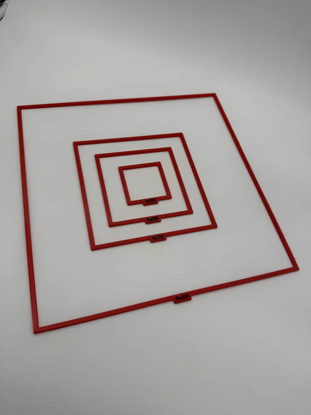 DnD Spell Range Squares – 10ft to 60ft - Free 3D Print Model - MakerWorld