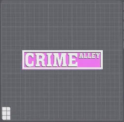 Bookshelf Sign – Crime Alley – Street Sign by SharpFamilyCreations ...