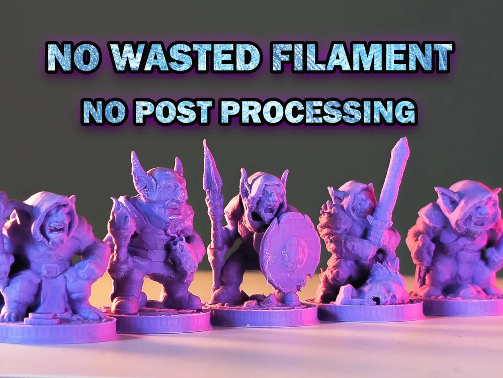 Fast 5 Goblin Supportless Miniature Pack. by Nozzleborn Foundry ...