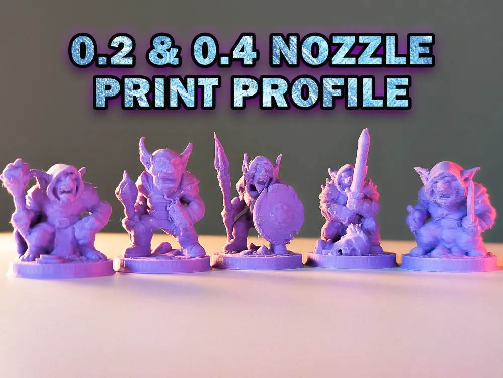 Fast 5 Goblin Supportless Miniature Pack. by Nozzleborn Foundry ...