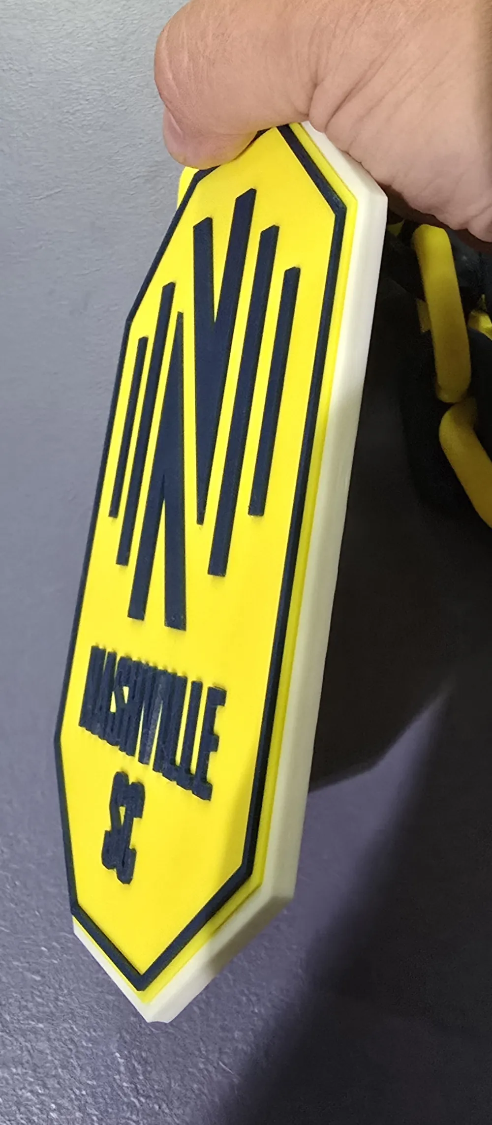 MLS NASHVILLE SC 3D Logo v2 180MM series - Free 3D Print Model - MakerWorld