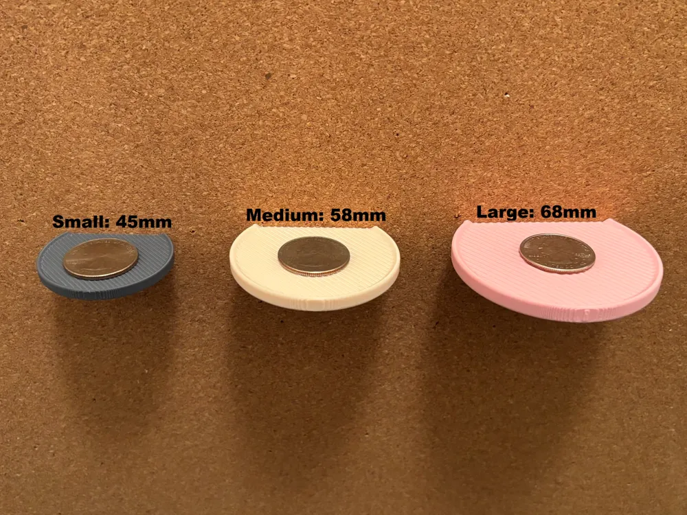 Push Pin / Thumb Tack Shelf (3 Sizes) - Free 3D Print Model - MakerWorld