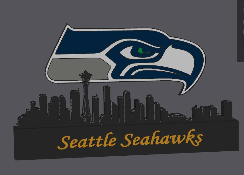 NFL Seattle Seahawks mit neuem Skyline Display! V2 von Jessie_3d_art ...