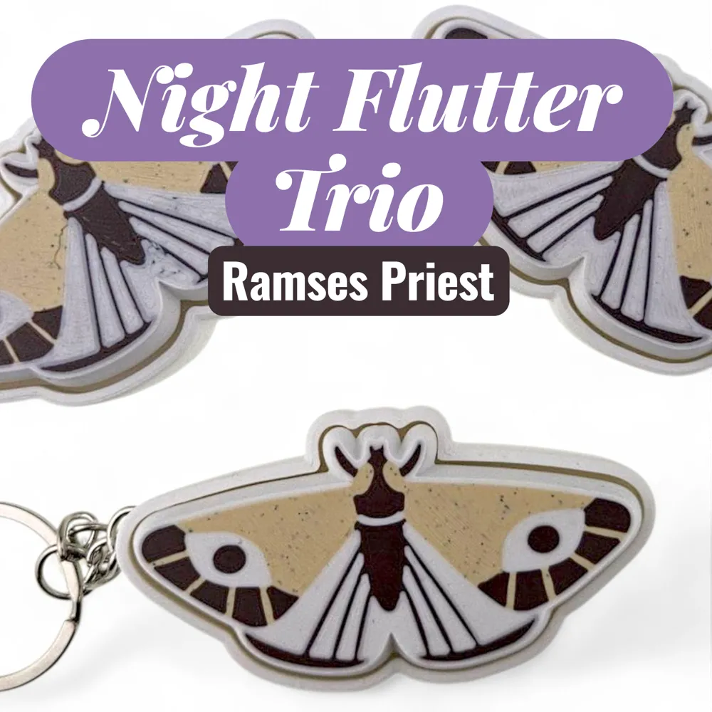 Adorable Moths Clickers - Interactive Keychains - Free 3D Print Model ...