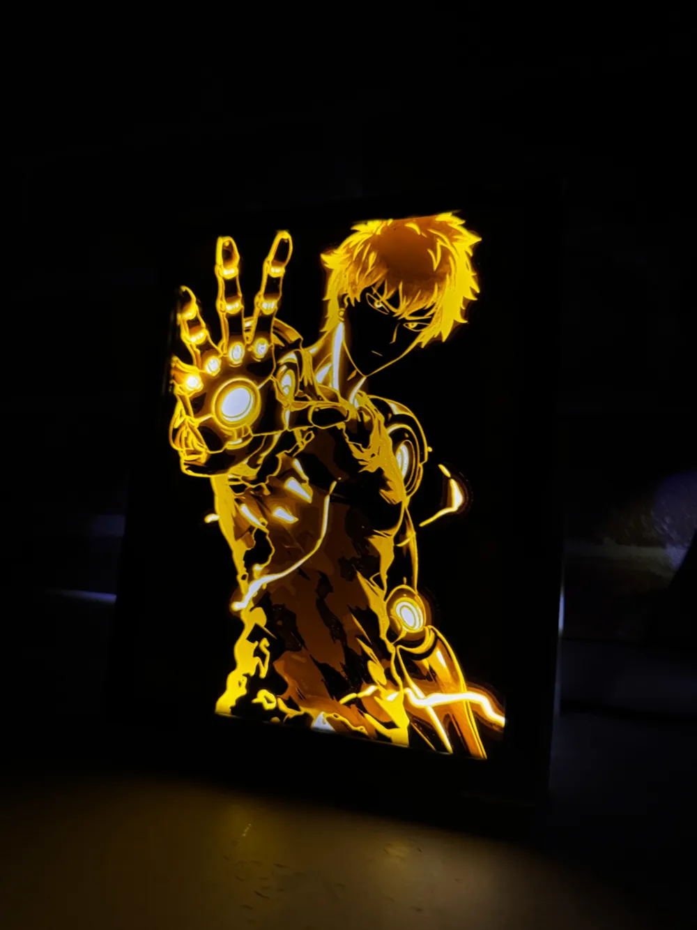 GENOS - ONE PUNCH MAN / NEON FRAME by 3DPrintica - MakerWorld
