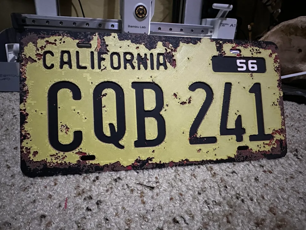 Hueforge Christine License Plate - Steven Kings Christine - 58 Plymouth ...