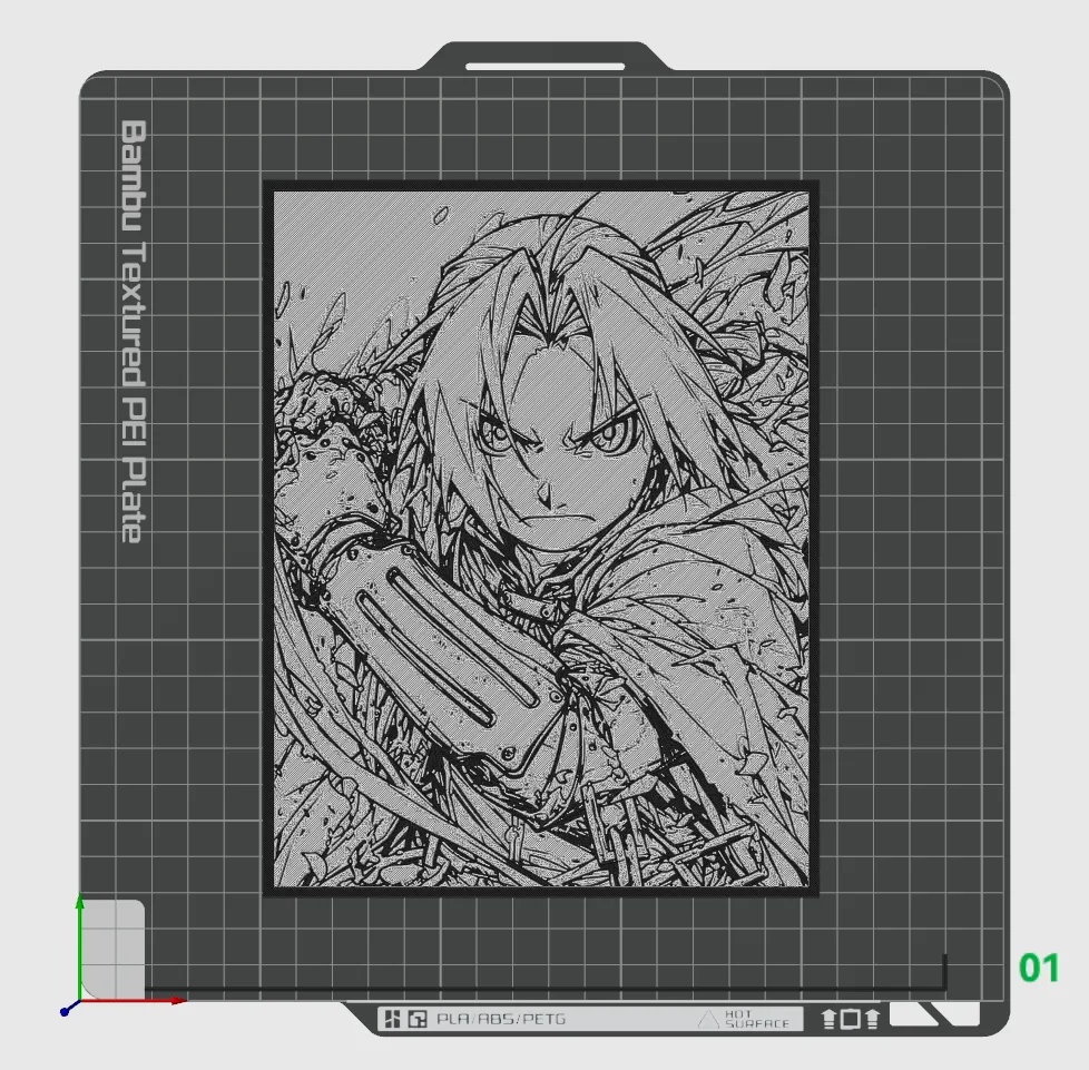 HueForge – Edward Elric - Free 3D Print Model - MakerWorld