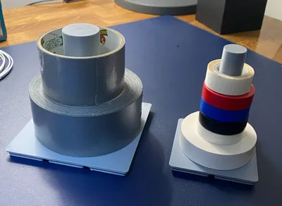 Gridfinity Tape Holder/Tower (2x2, 3x3) by Hampton_w - MakerWorld