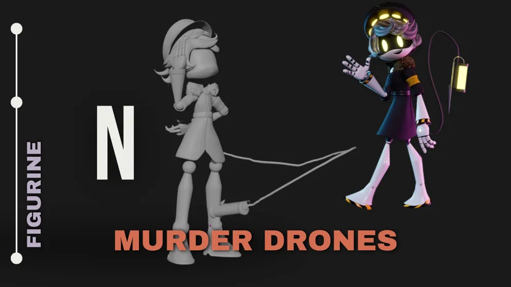 N - Murder Drones - MINIATURE - SCULPTURE by iditor.die.atom - MakerWorld