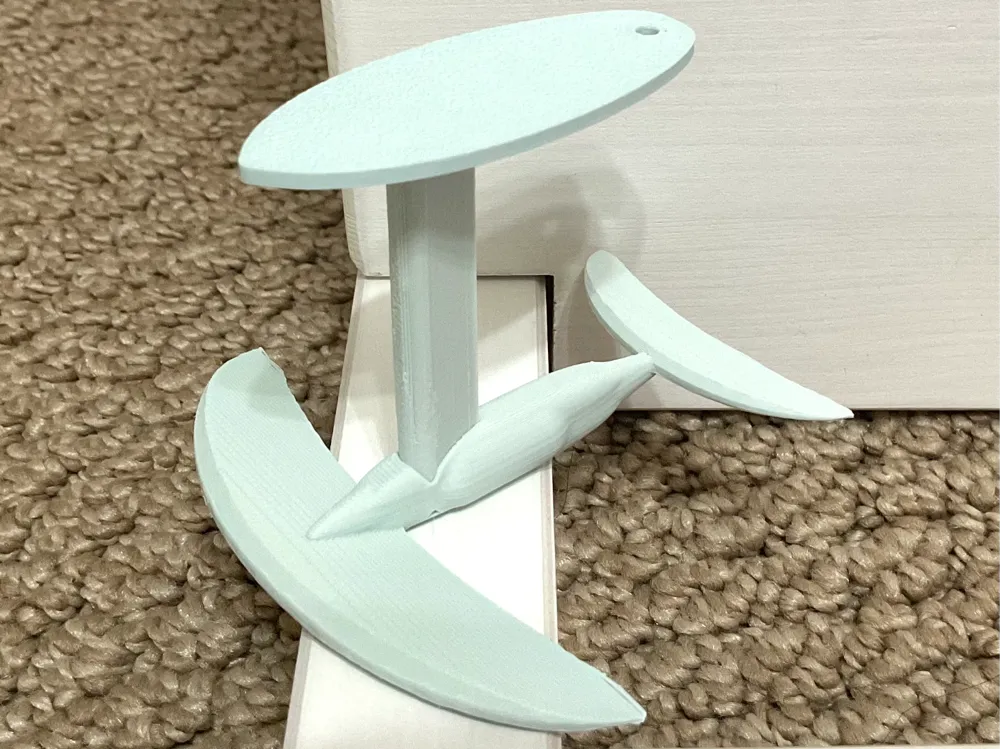 finger hydrofoil board v2 - Free 3D Print Model - MakerWorld