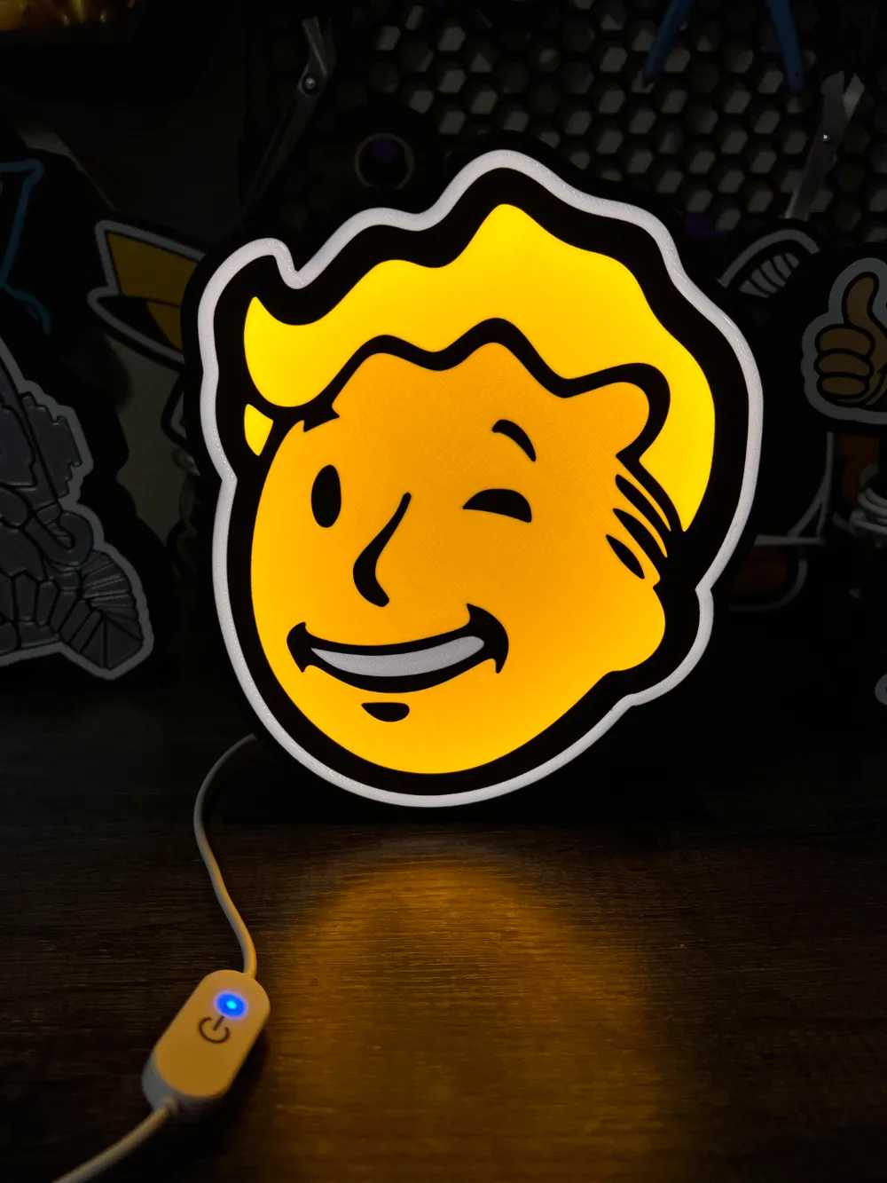 Vault Boy Fallout LED Lamp by Codyinbody3 - MakerWorld