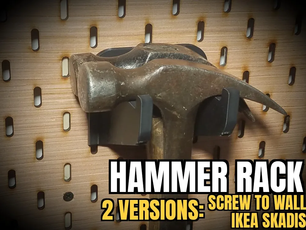 Hammer Rack - IKEA Skadis & Screw to Wall Mounting by ShopTeacher - MakerWorld