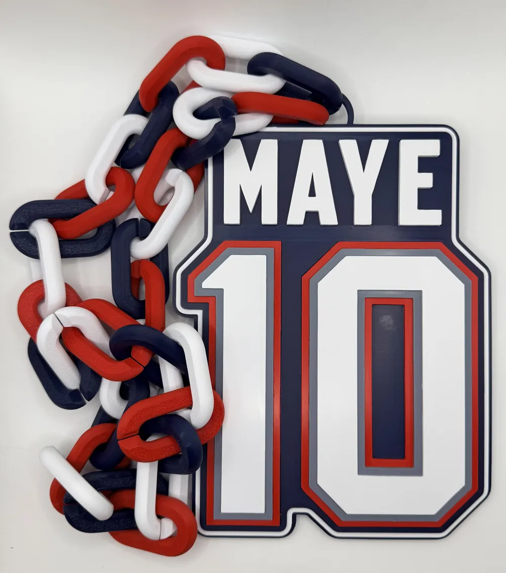 PATRIOTS DRAKE MAYE HYPE CHAIN - Free 3D Print Model - MakerWorld