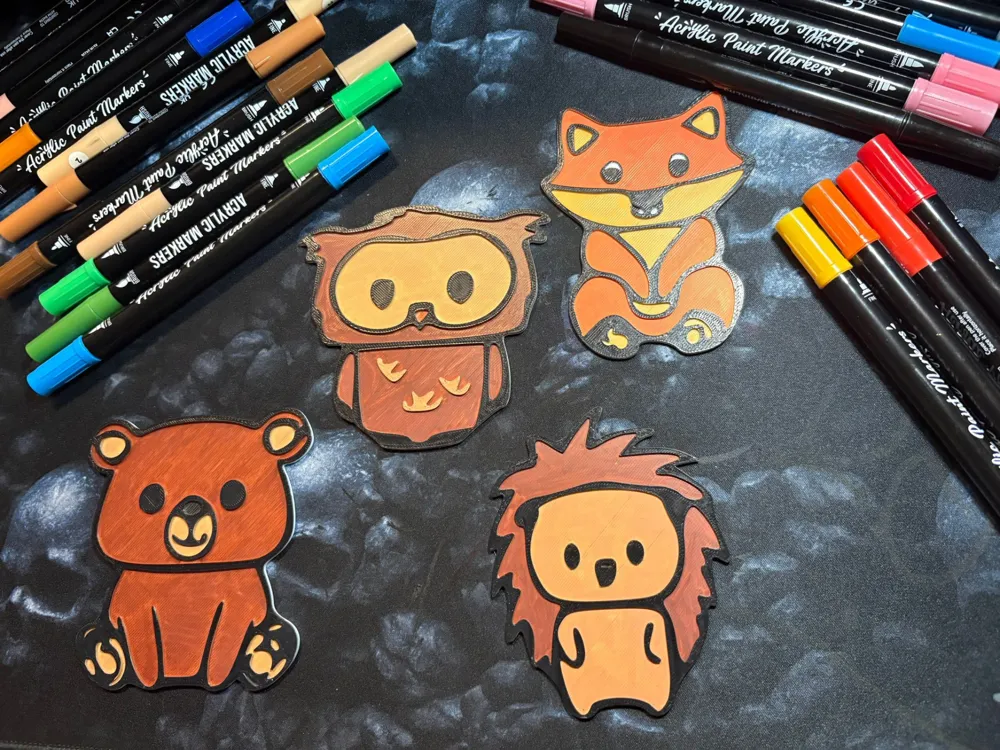 Coloring Pages Set Kids Easy - Free 3D Print Model - MakerWorld
