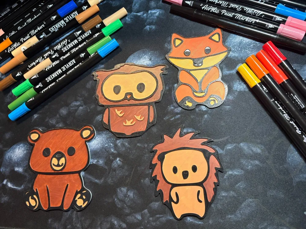 Coloring Pages Set Kids Easy - Free 3D Print Model - MakerWorld