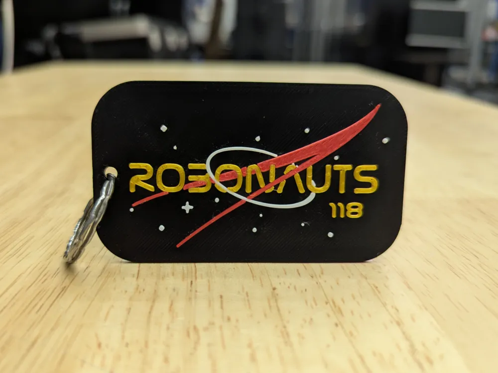 Robonauts FRC Team 118 Keychain - Free 3D Print Model - MakerWorld