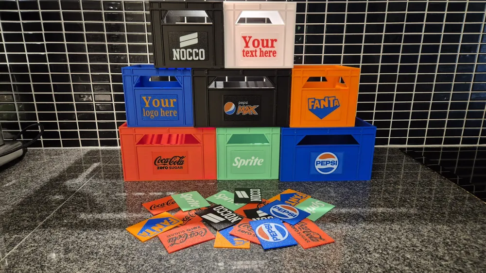 Slim Can Crate 6 cans – Swap Signs – Customizable by Lenteh MakerWorld ...