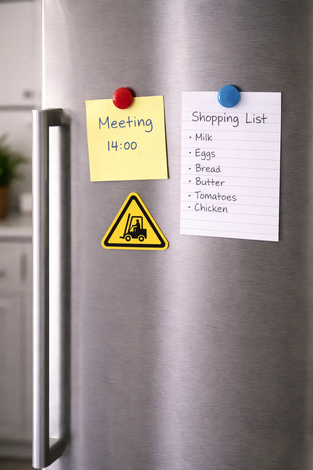 Warning sign "Industrial Trucks" - Free 3D Print Model - MakerWorld