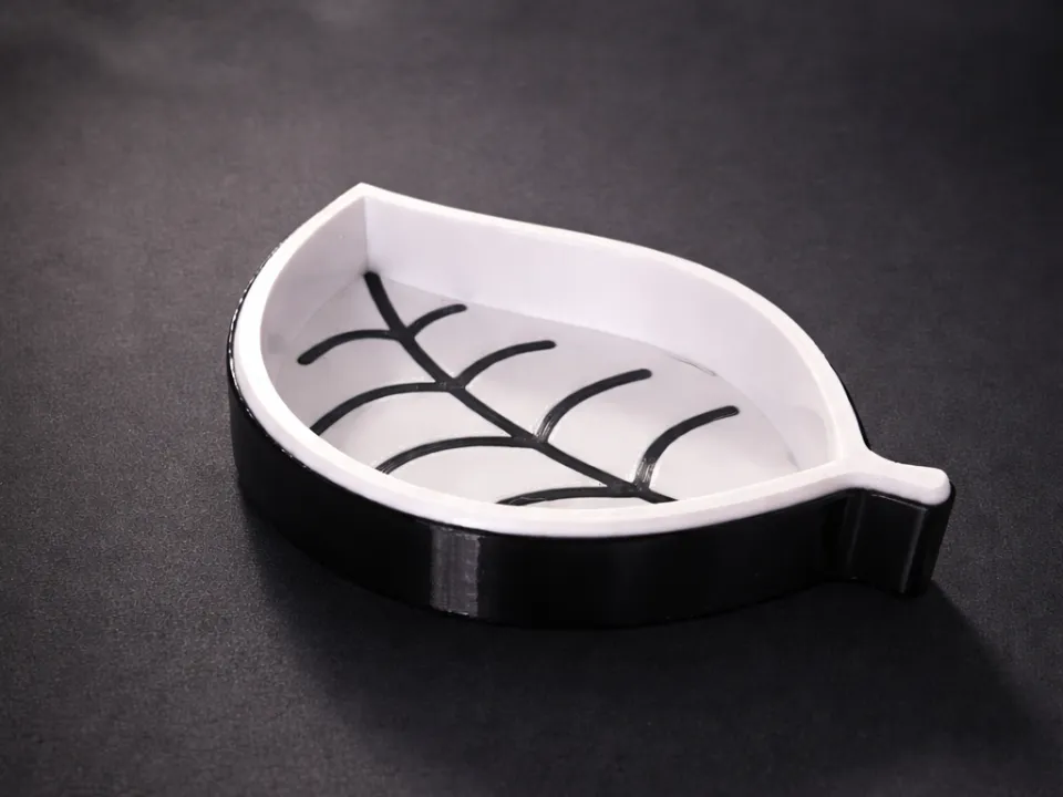 Leaf-shaped catch-all tray (NO AMS) - Free 3D Print Model - MakerWorld