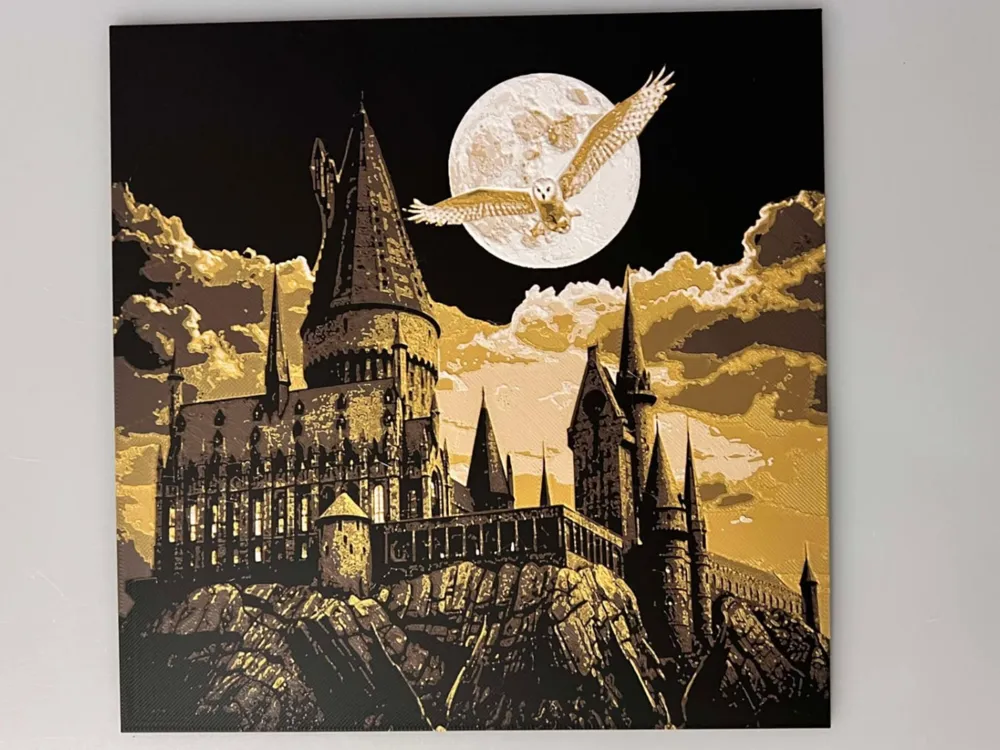 Harry Potter Hedwig Over Hogwarts by 3djd MakerWorld: Download Free 3D ...