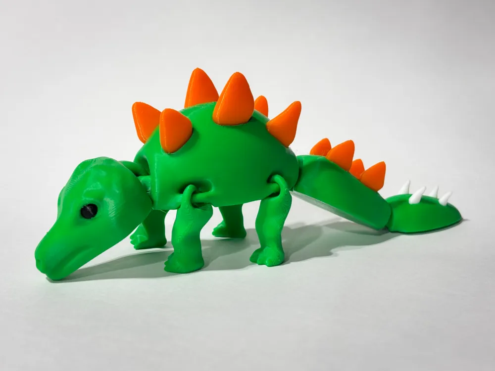 Flexi Stego-Dile Articulated Toy | No Supports - Free 3D Print Model ...