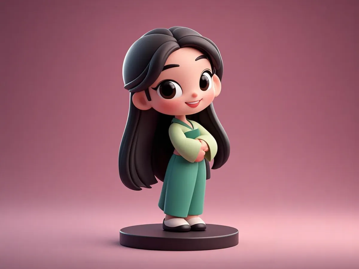 Mulan - Chibi Disney Princess Merchandise Figure - Kids' Coloring Toy ...