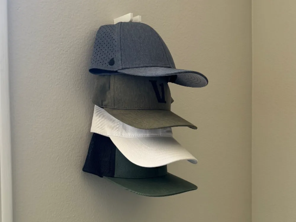 Baseball Hat Wall Clip Mount - Free 3D Print Model - MakerWorld